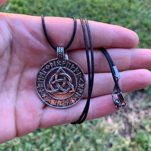 Celtic Knot Necklace, Rune Necklace, Mens Celtic Necklace, Norse Viking ...