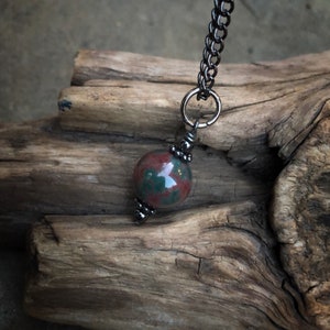 Bloodstone Necklace, Witches Stone, Wiccan Necklace, Witch’s Necklace ...