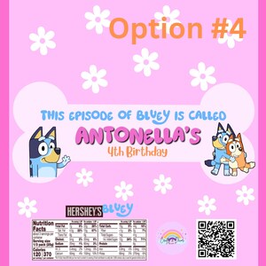 Bluey and Bingo Hershey Chocolate Bar - Etsy