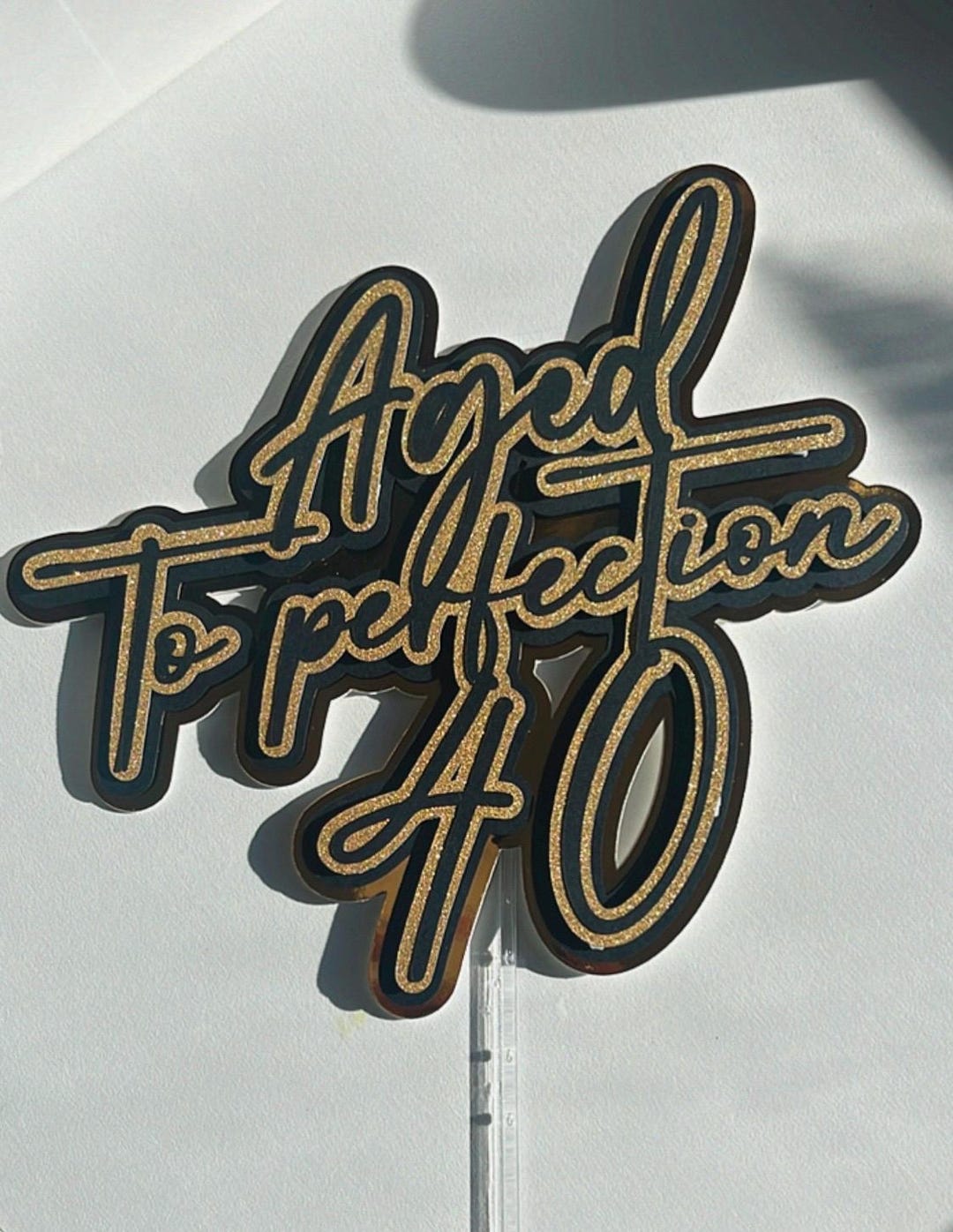 Aged to Perfection Cake Topper - Etsy