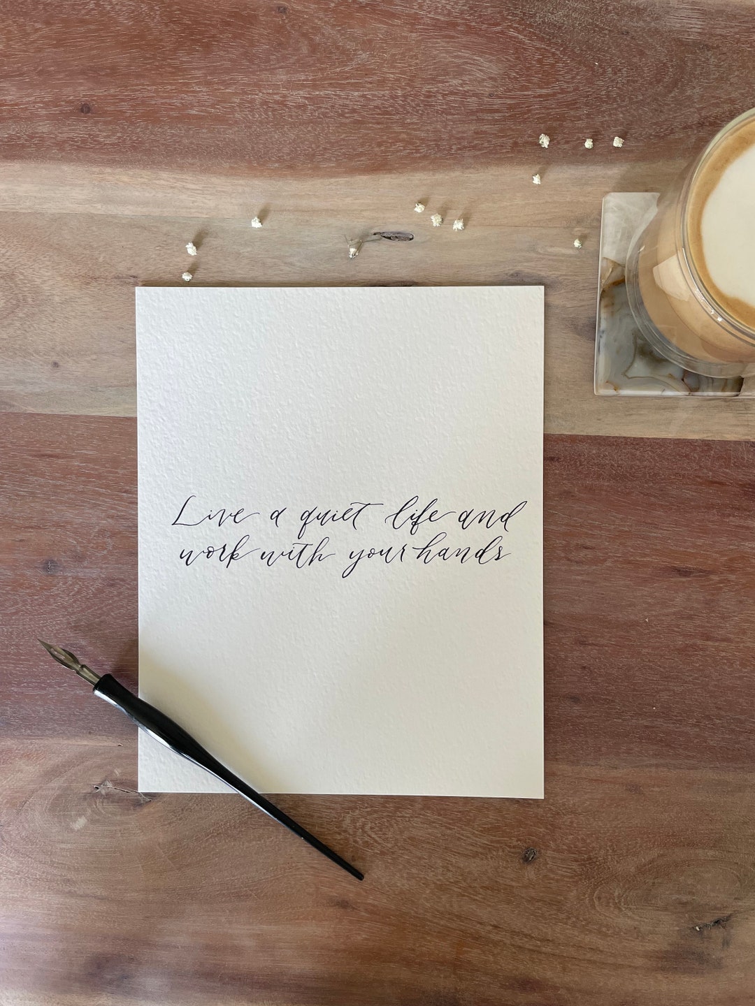 8x10in live a Quiet Life and Work With Your Hands 1 Thessalonians 4:11 ...