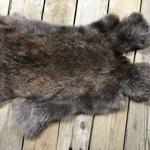 Lot of 4 Assorted Rabbit Hides- as Shown- Natural Rabbit Fur- No ...