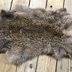 Lot of 4 Assorted Rabbit Hides- as Shown- Natural Rabbit Fur- No ...