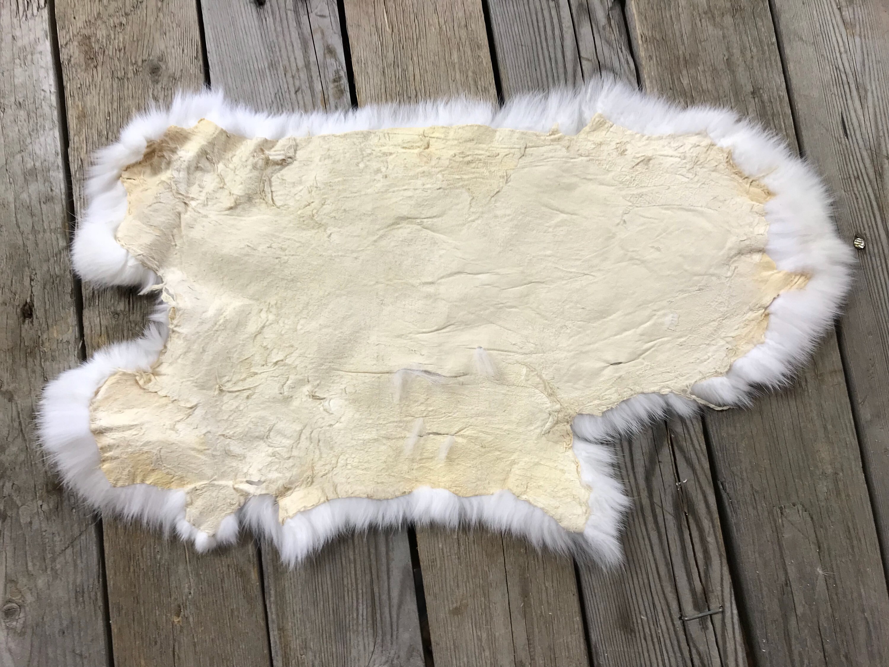 Lot of 3 Assorted Rabbit Hides as Shown Natural Rabbit Fur | Etsy New ...