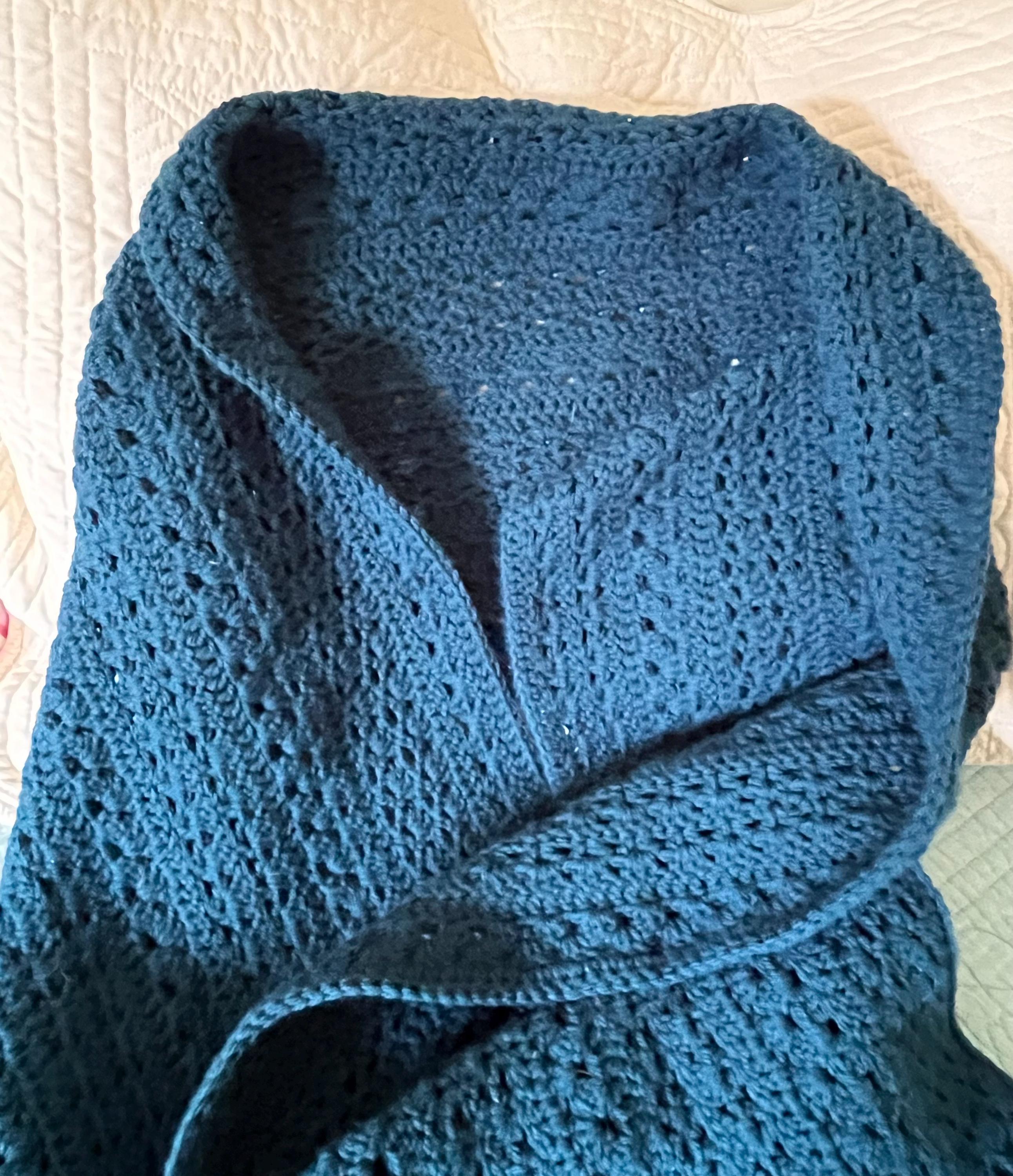 Handmade Wrap Shawl Blue Green Azure Unique Detail Design Rectangular - Etsy