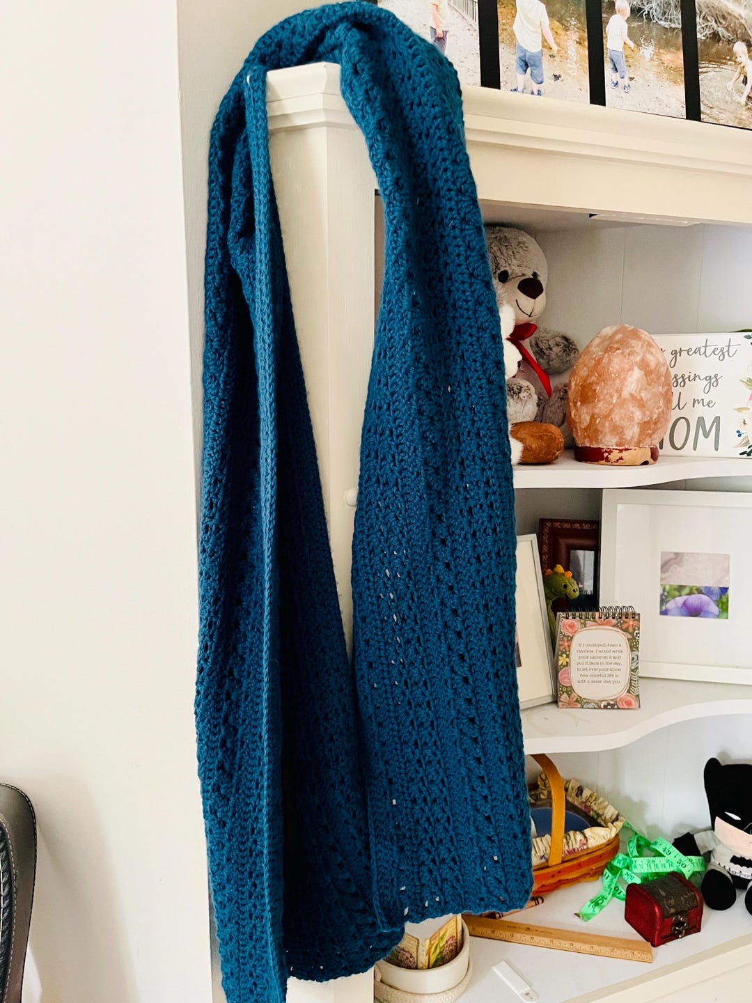 Handmade Wrap Shawl Blue Green Azure Unique Detail Design Rectangular - Etsy