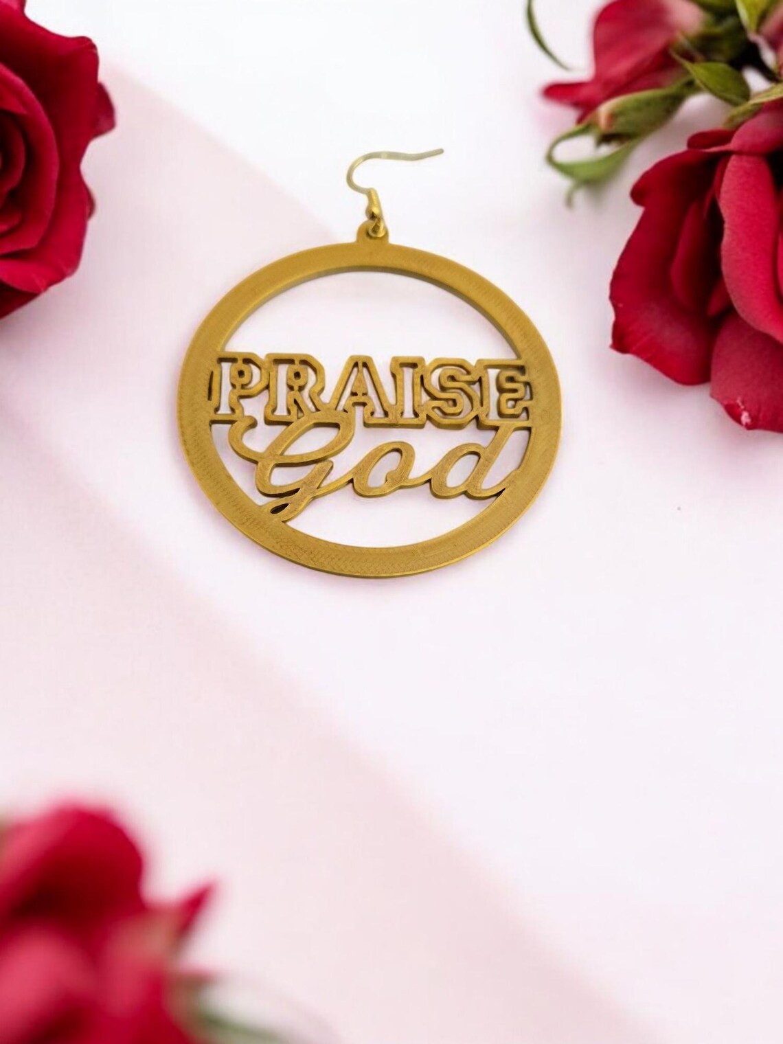 3D Printed Praise God Hoop Earrings - Etsy