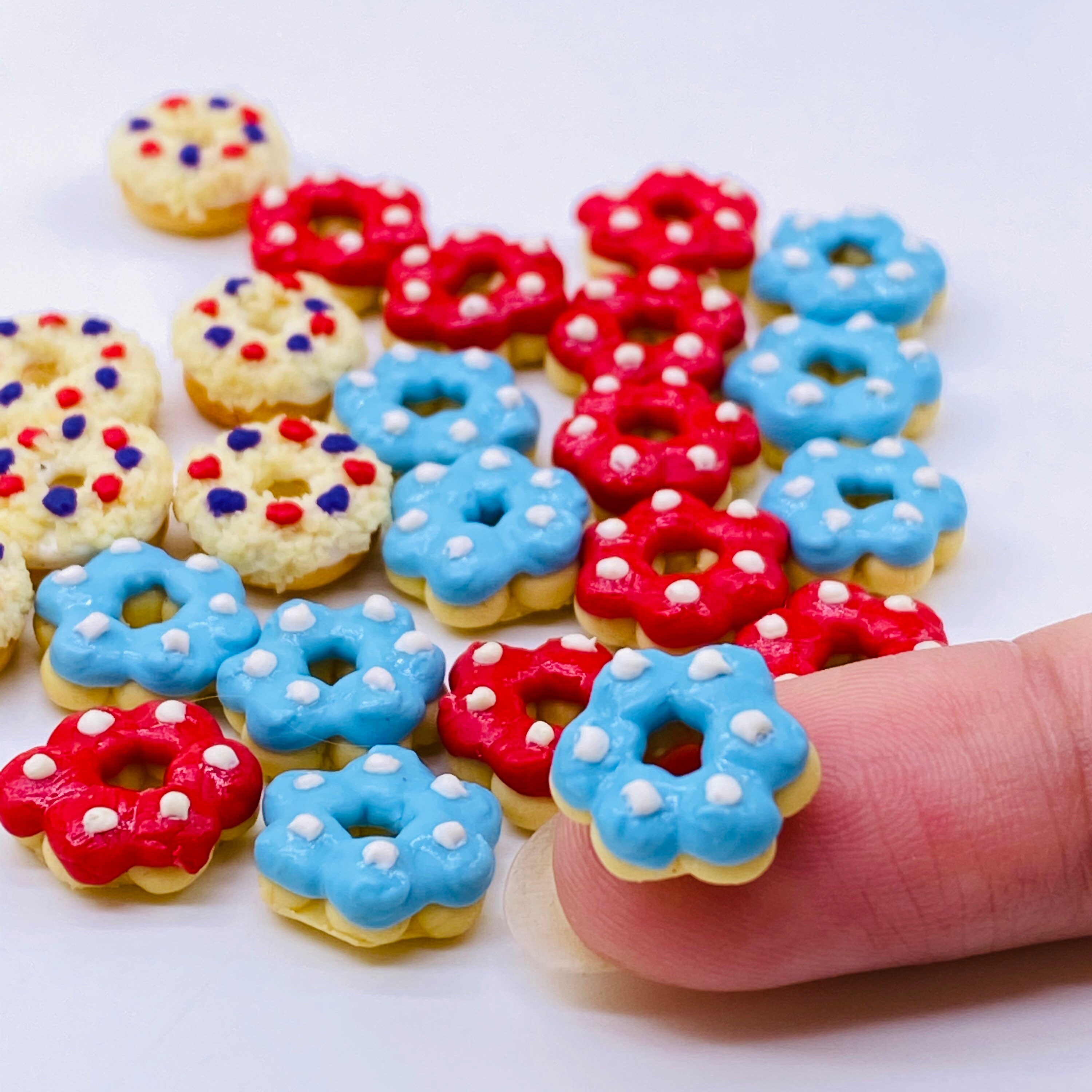 10 Pieces Miniature Donutsminiature Bakeryminiature - Etsy