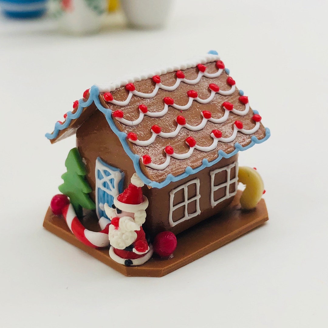 Miniature Gingerbread House 3d,miniature Christmas Cake,miniature ...