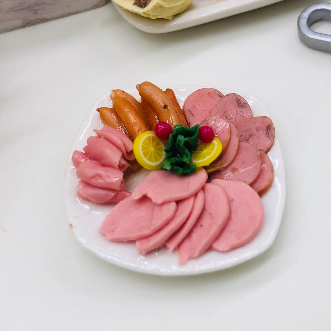 Miniature Sausage Ham, Miniature Fake Food, Miniature Dollhouses ...