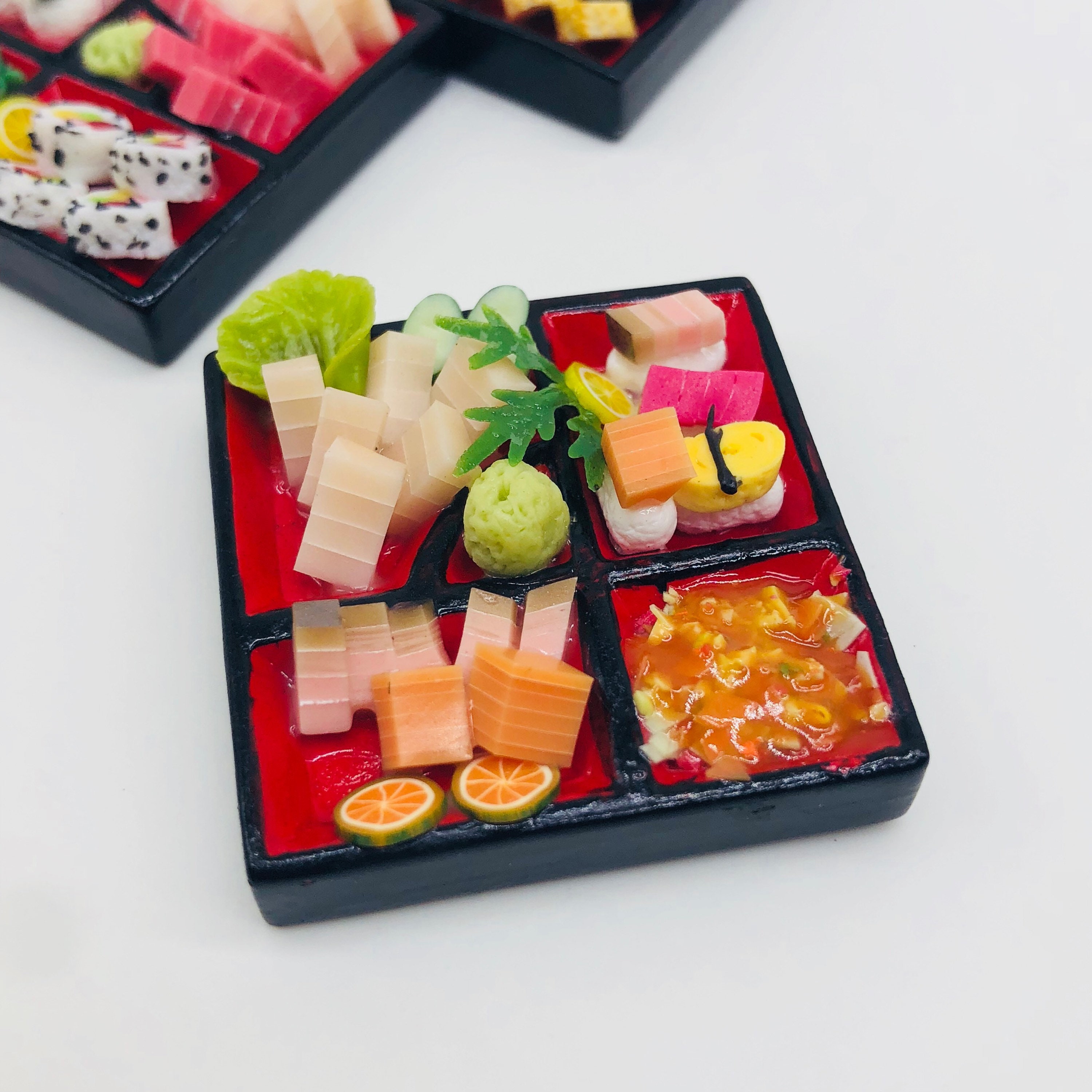 Miniature Japanese Cuisine Bento Set Miniature Food - Etsy