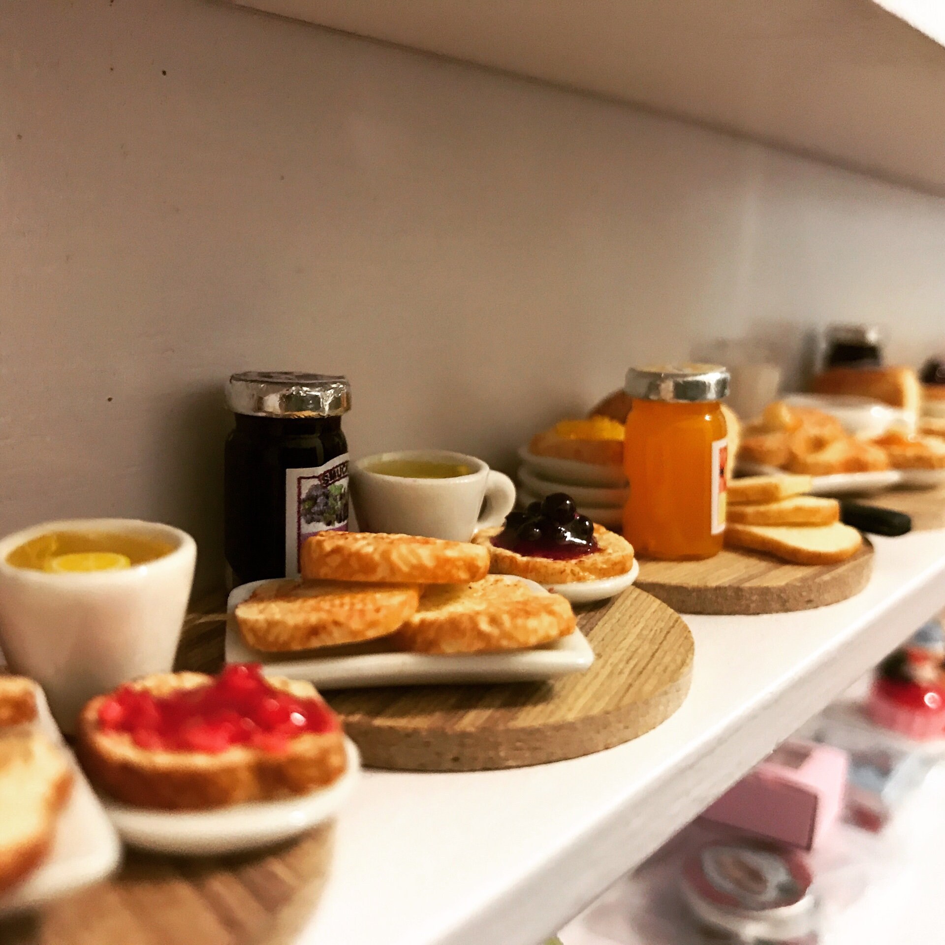 Miniature Breakfast Set,miniature Bakery,miniature Bread,dolls and ...