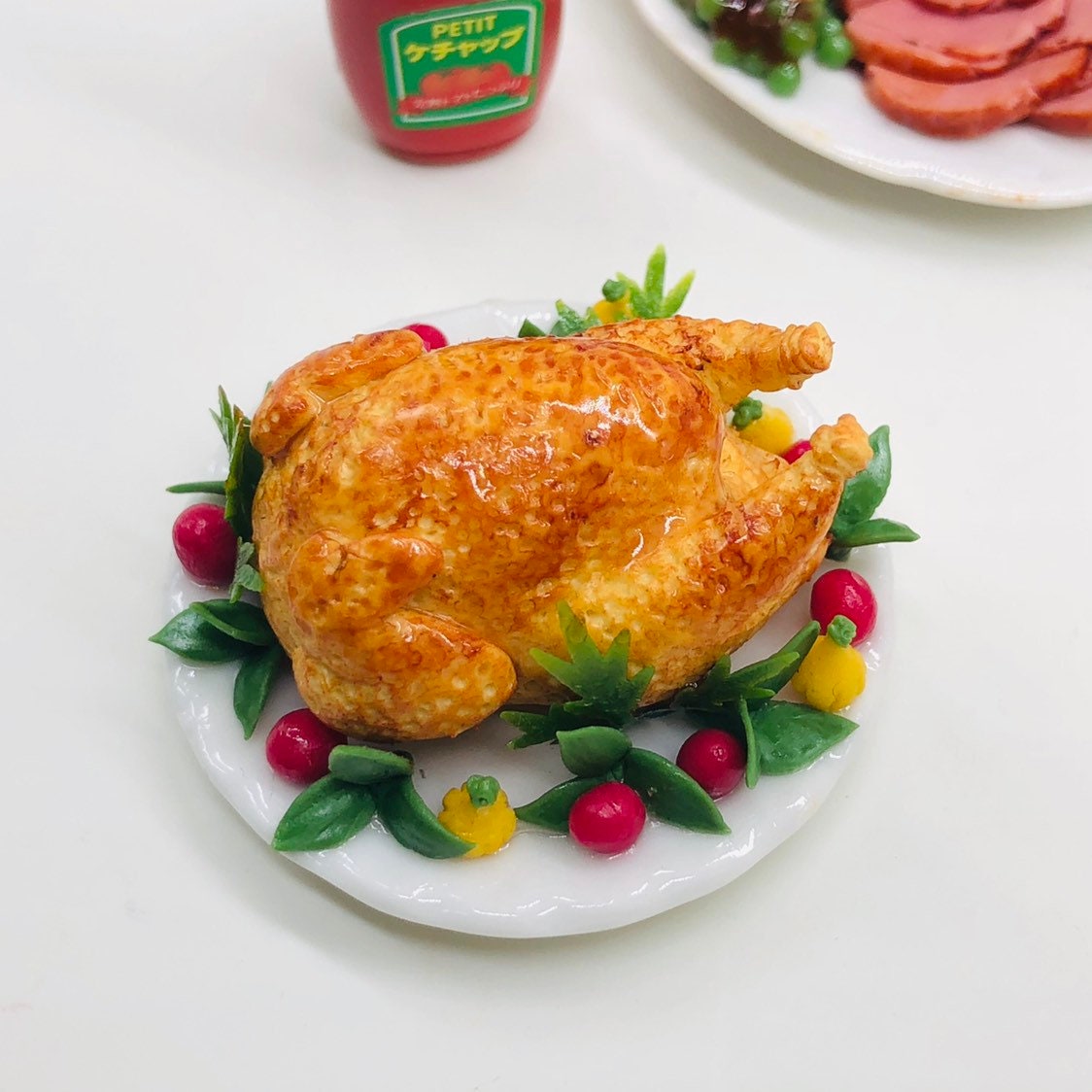 Miniature Turkey Miniature Food Thanksgiving Food Decorate - Etsy