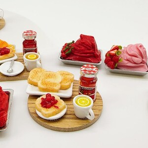 Miniature Breakfast Set,miniature Bakery,miniature Bread,dolls and ...