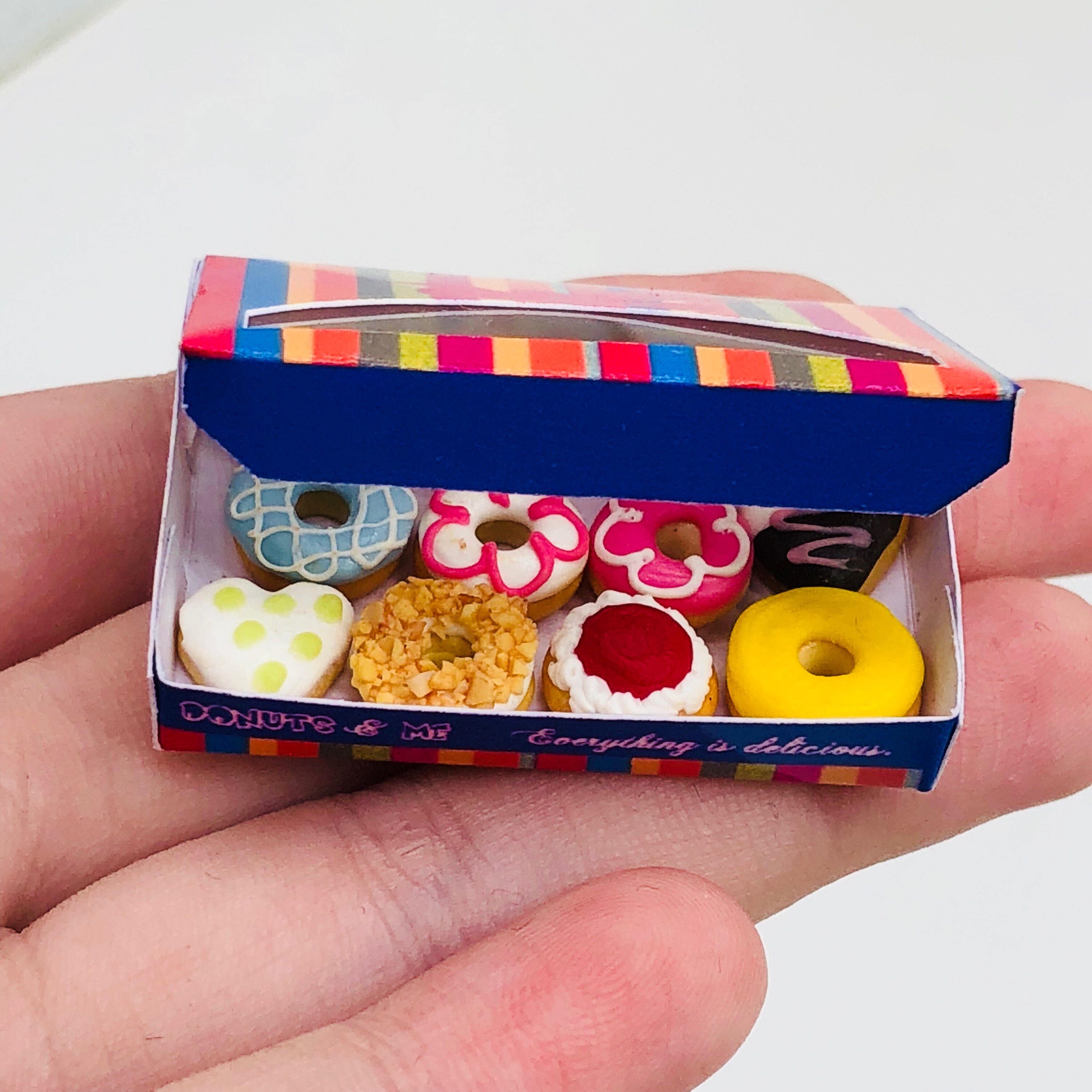12 Pieces Miniature Donutsminiature Bakeryminiature - Etsy Canada