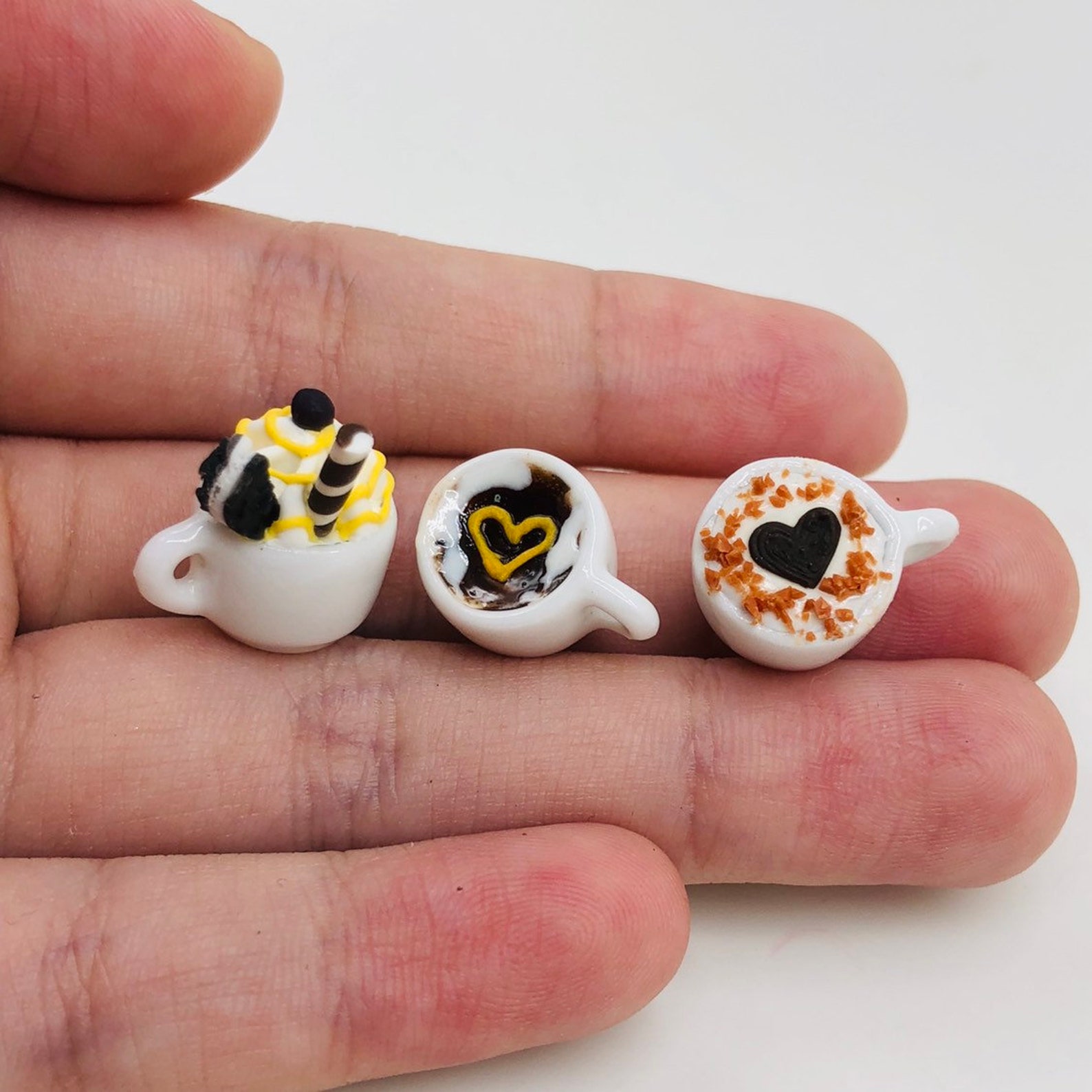 3 pieces Miniature Coffee Cup with saucerMiniature | Etsy