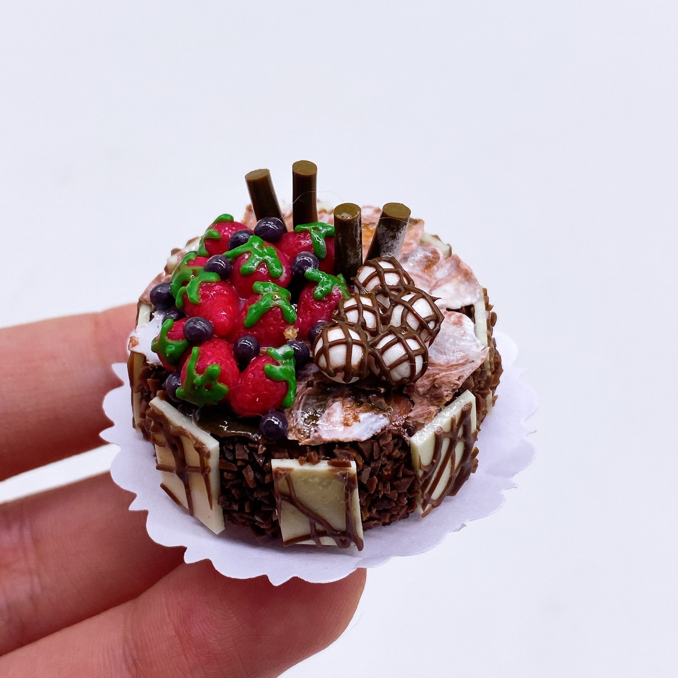 Miniature Chocolate Cake Miniature Bakery Miniature Sweet | Etsy