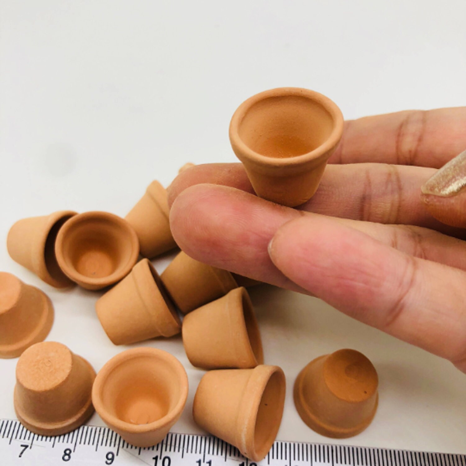 10 Pieces Miniature Pot 2 Cm.miniature Dollhouse Fairy - Etsy