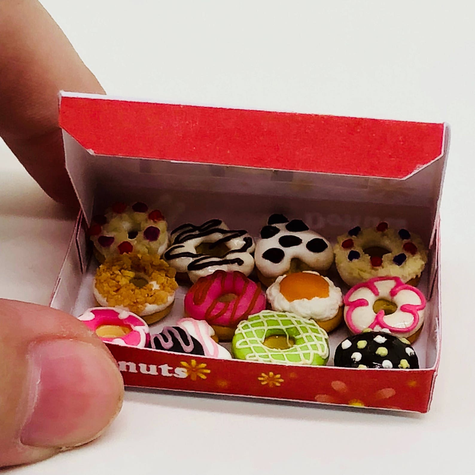 12 Pieces Miniature Donutsminiature Bakeryminiature - Etsy Canada