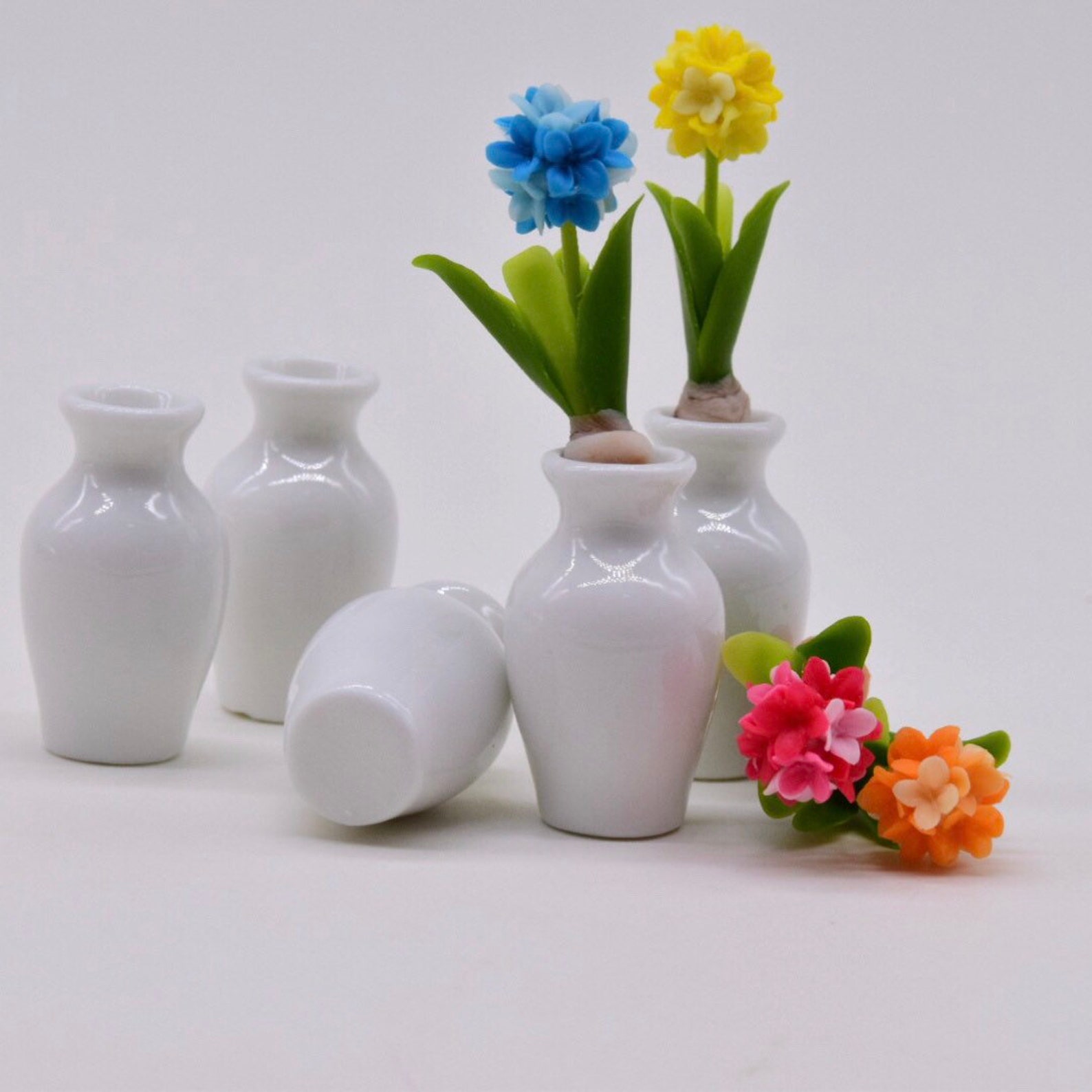 10 Pieces Miniature Ceramic Gloss Vase Miniature - Etsy