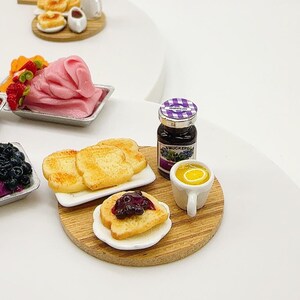 Miniature Breakfast Set,miniature Bakery,miniature Bread,dolls and ...