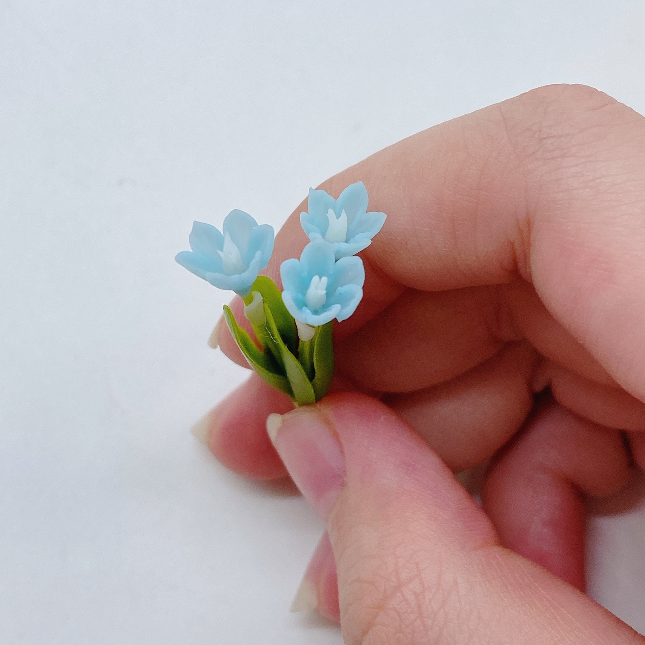 5 bundles Miniature Flower clay polymer Miniature decorate | Etsy