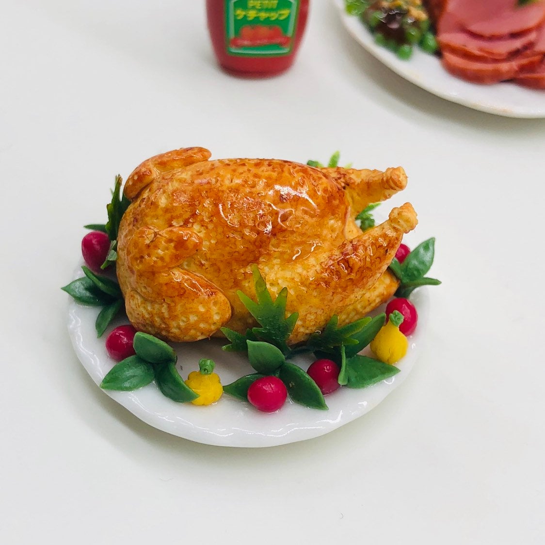 Miniature Turkey Miniature Food Thanksgiving Food Decorate - Etsy