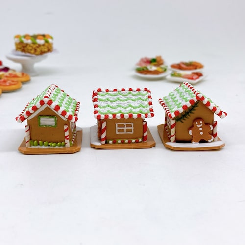 Miniature Gingerbread House 3dminiature Christmas - Etsy
