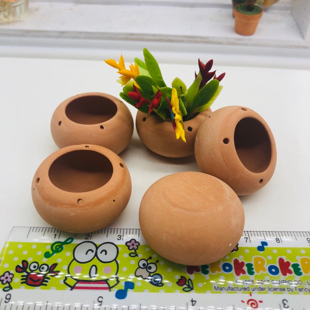 10 Pieces Miniature Pottery Size 20 Mm, Miniature Dollhouse Fairy ...
