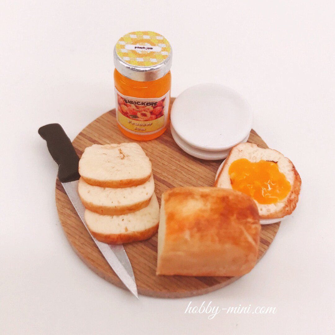 Miniature Breakfast Set,miniature Bakery,miniature Bread,dolls and ...