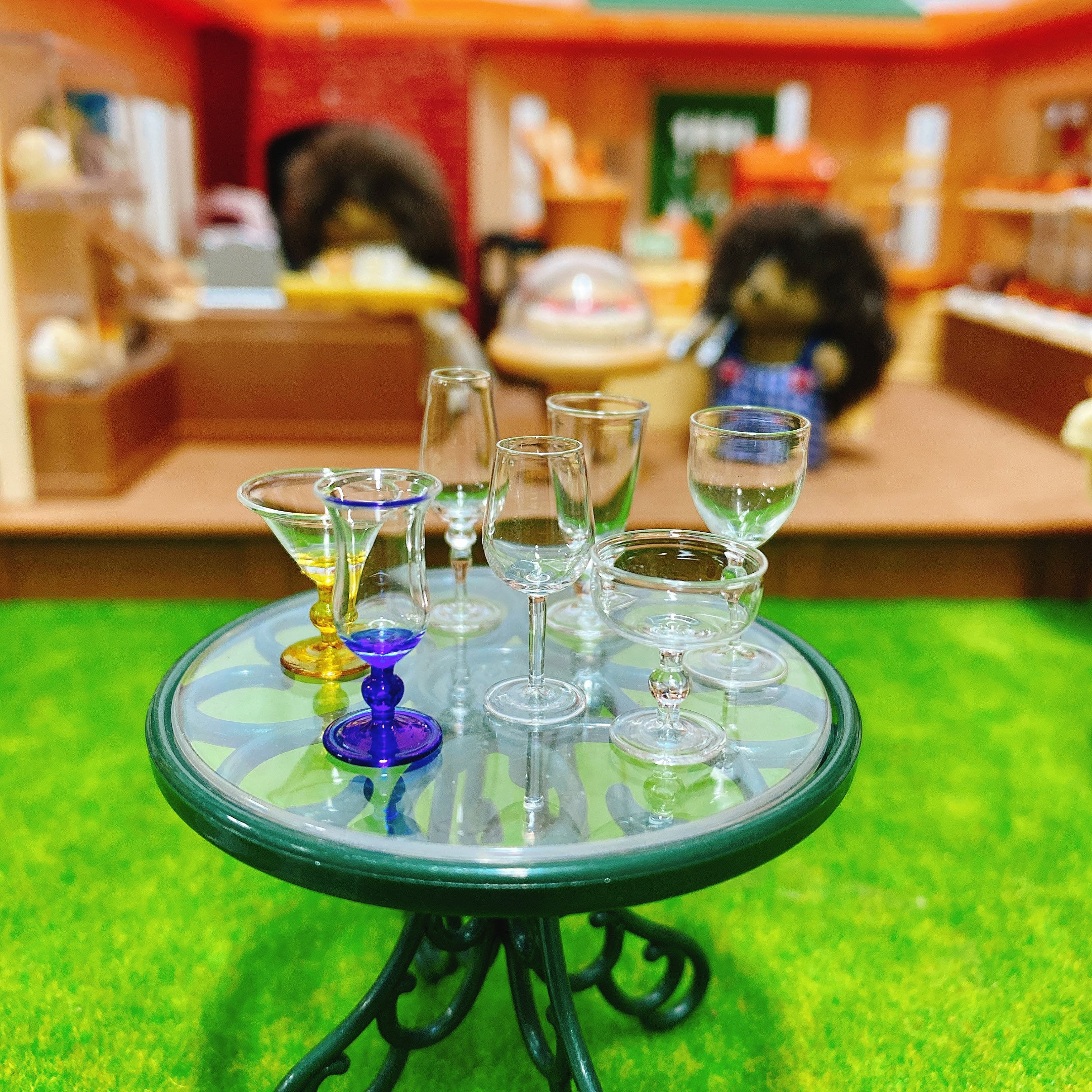 7 Pieces Miniature Glass Miniature Glasses Mixes Pattern - Etsy