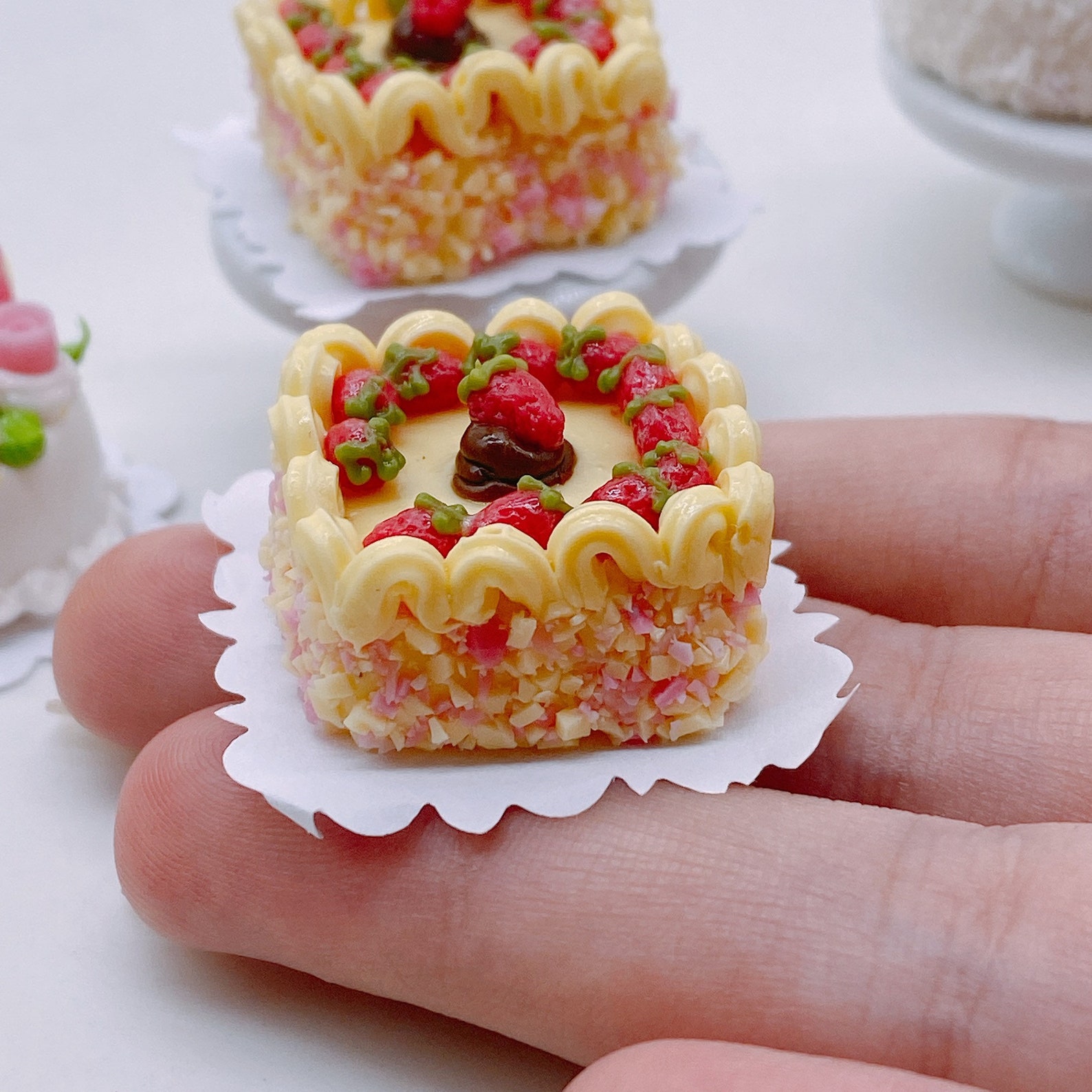 Miniature Fake Cake Miniature Bakery Miniature Sweet - Etsy