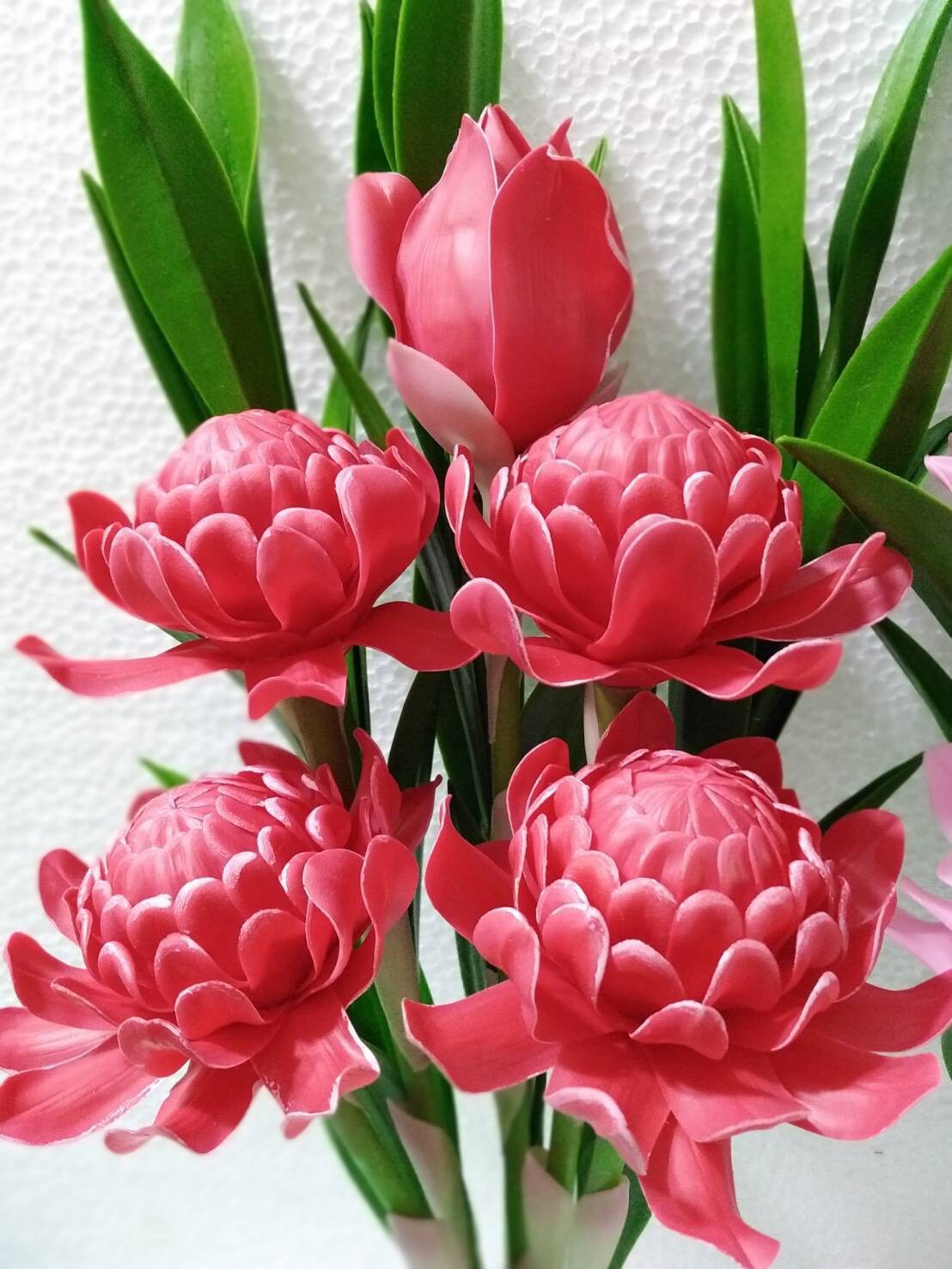 La Flor para jarrón hecho de arcilla polimérica Casa de - Etsy España