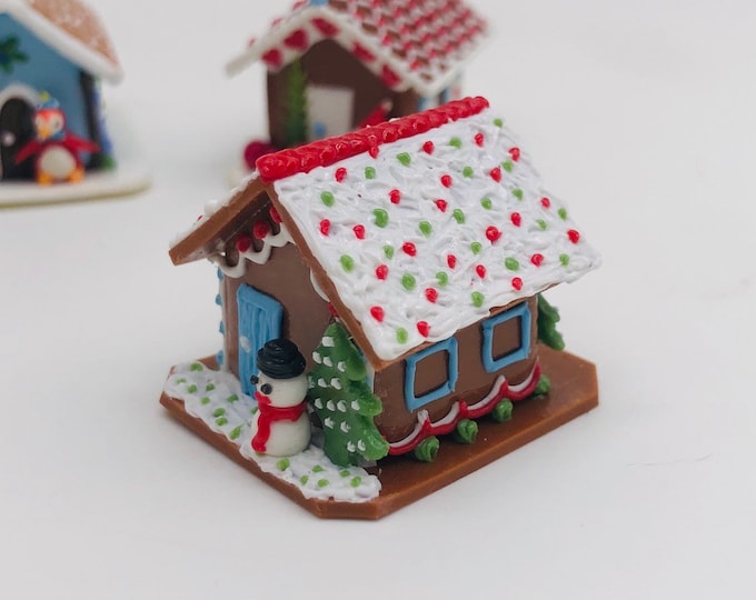 Miniature Gingerbread House 3dminiature Christmas - Etsy