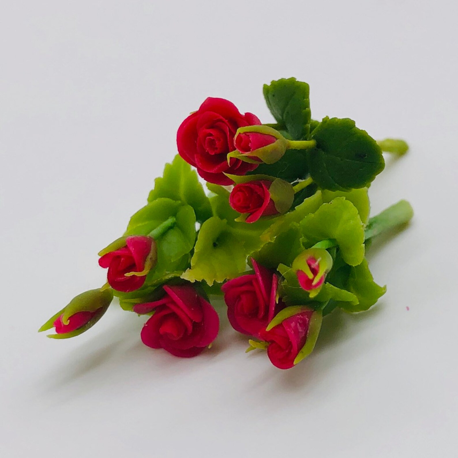 3 Bouquets Miniature Rosesminiature Garden Dollhouse | Etsy