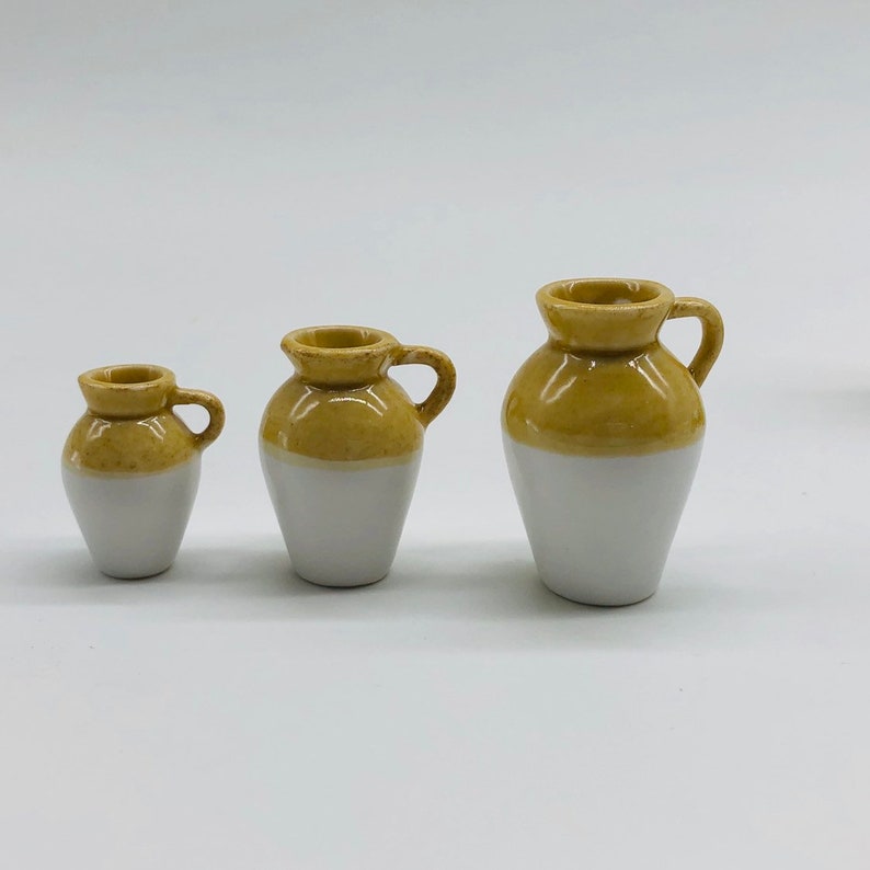 3 Size Miniature Ceramic Gloss Vase Miniature potMiniature | Etsy