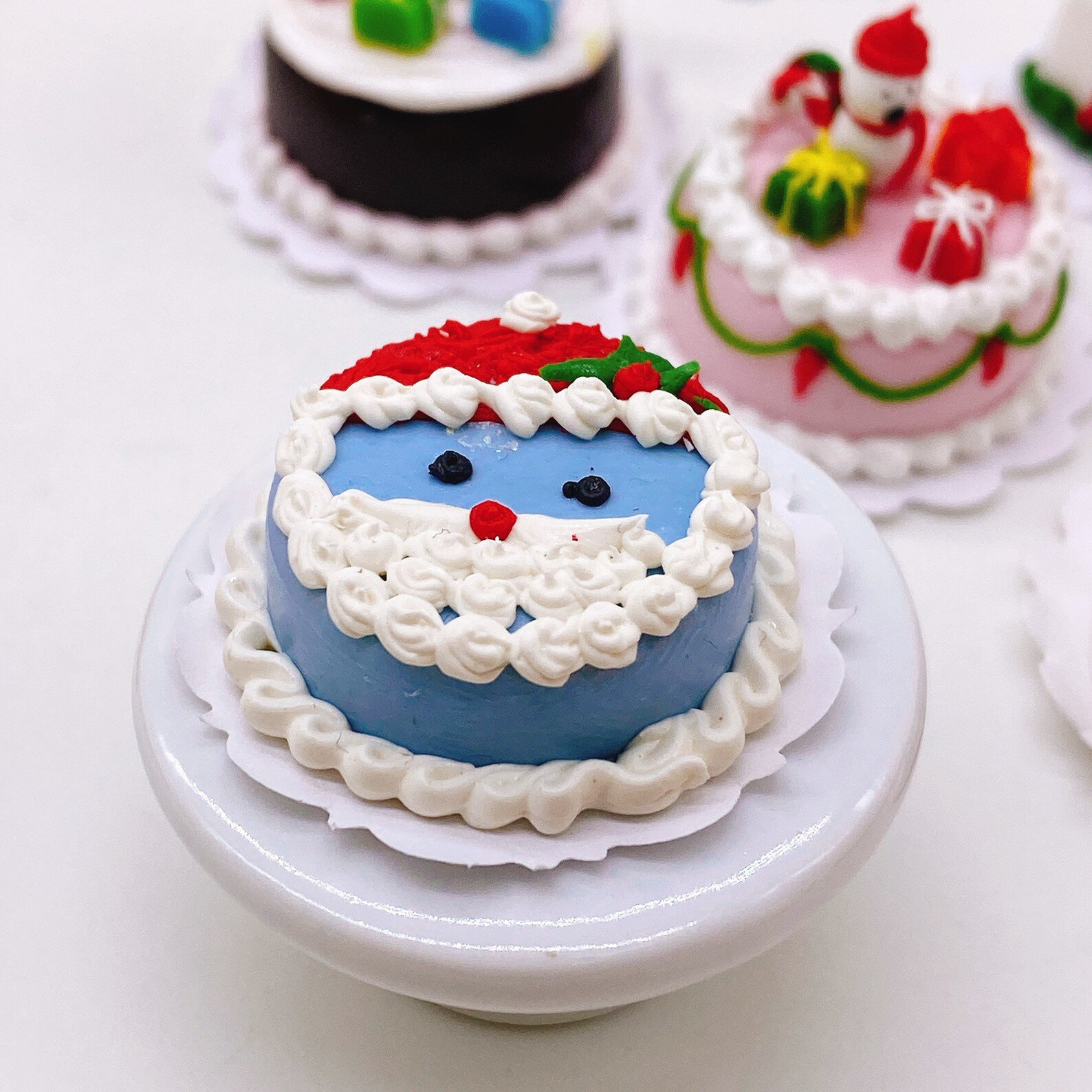 5 pieces Miniature Fake Cake made clay polymer for dollhouse | Etsy