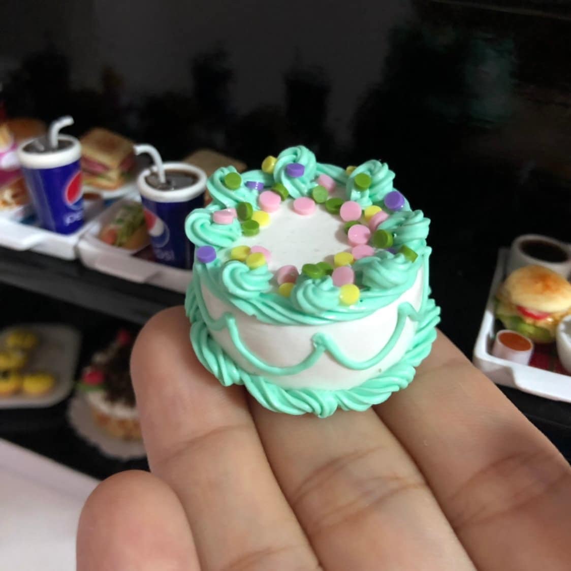 Miniature Sweet Cake Miniature sweetDollhouse cakeDolls and | Etsy