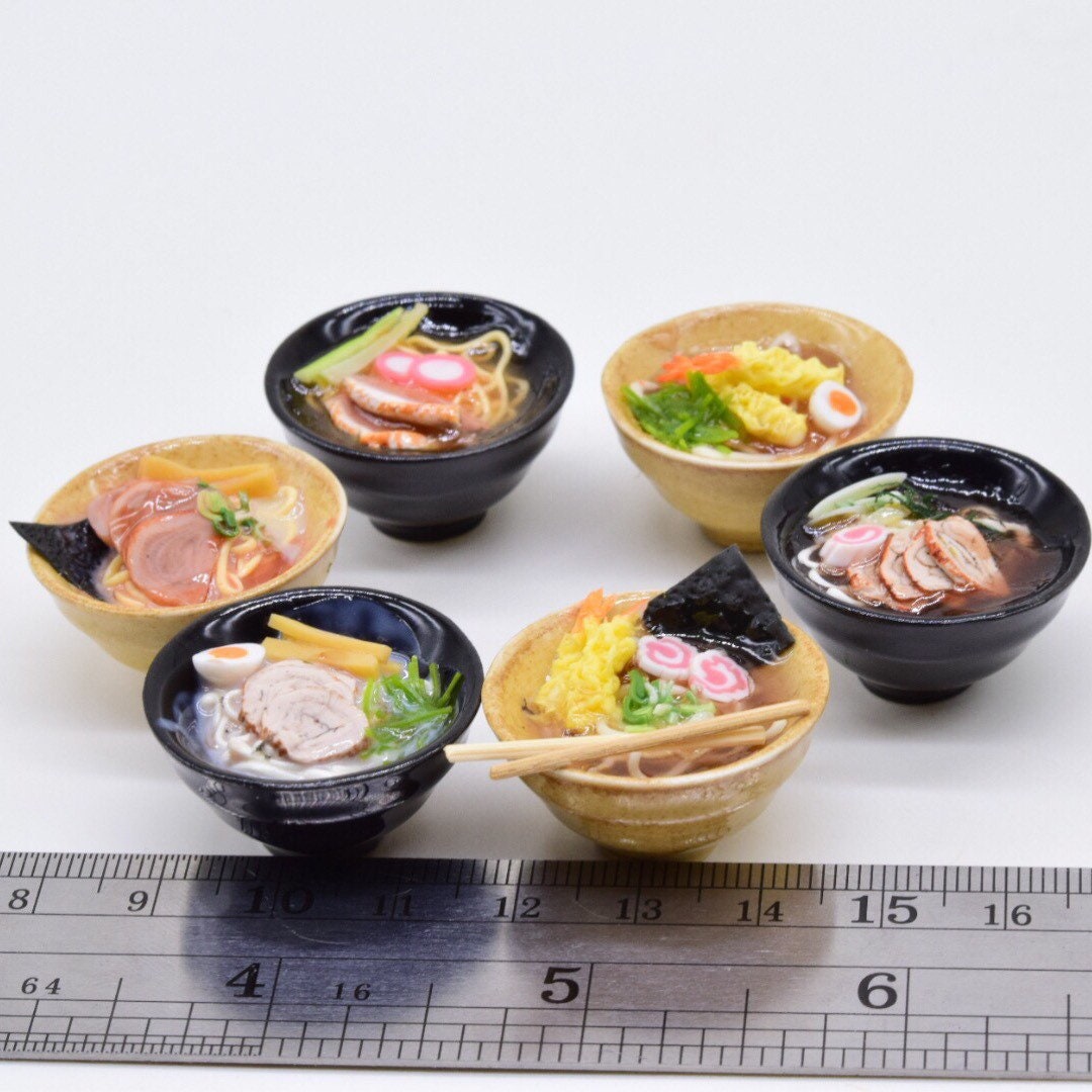 Miniature Ramen Japanese Cuisine in Ceramic Bowl Size 25 Mm - Etsy