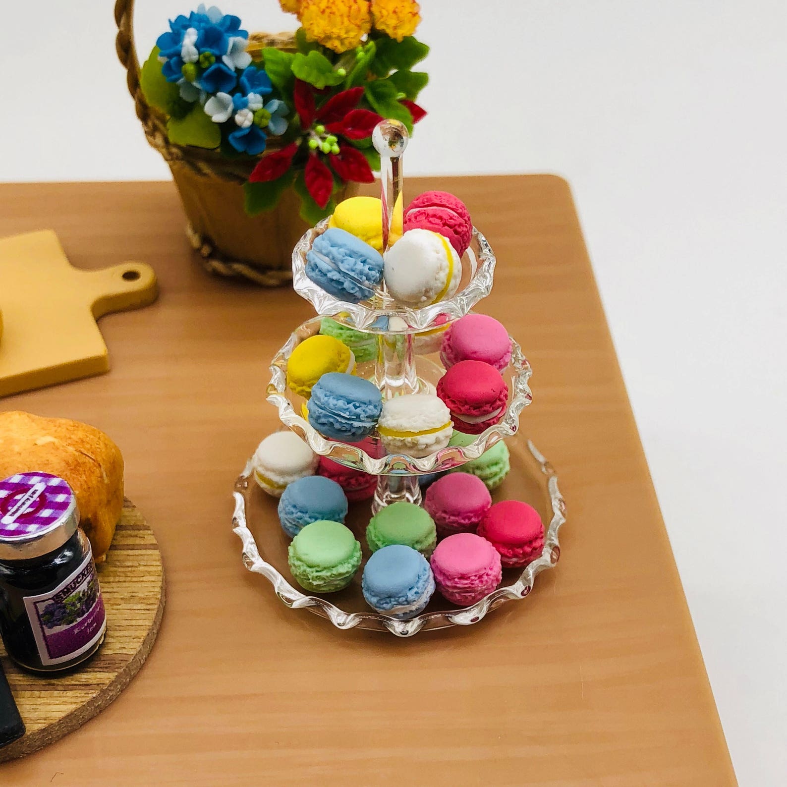 Miniature Macaroons Stand With Macaron 20 Pcs. for Doll's - Etsy