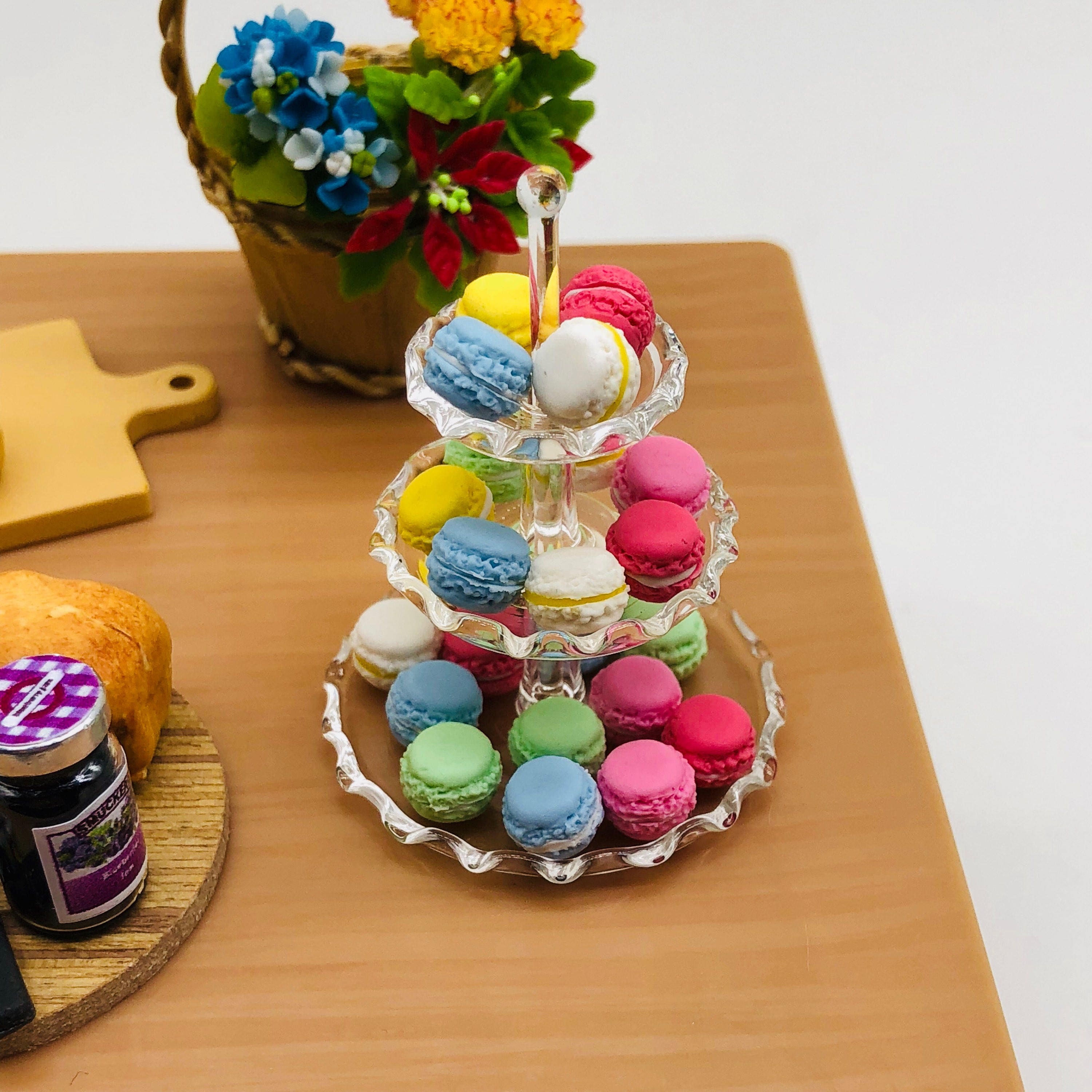 Miniature Macaroons Stand With Macaron 20 Pcs. for Doll's - Etsy
