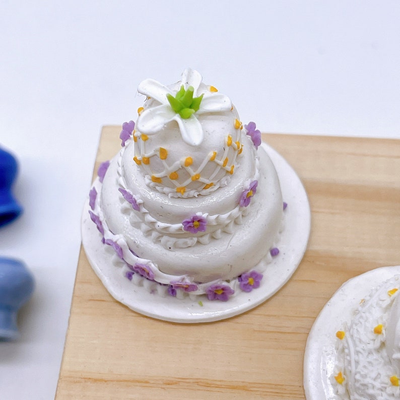 Miniature 3 Layer Wedding Cake Miniature Sweet Cake for | Etsy