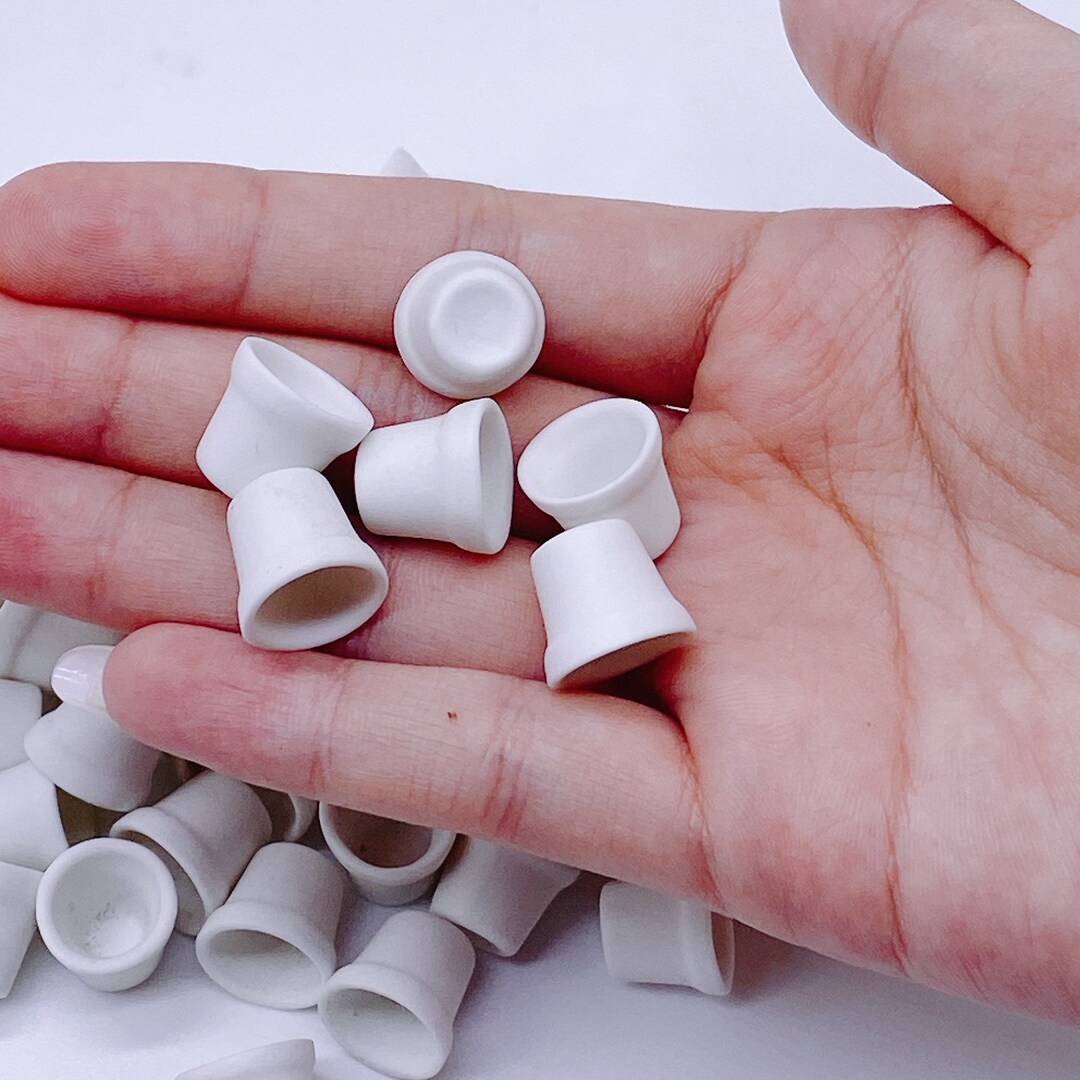 10 Pieces Miniature Matte Pot 13 Mm., Miniature Dollhouse Fairy Garden ...