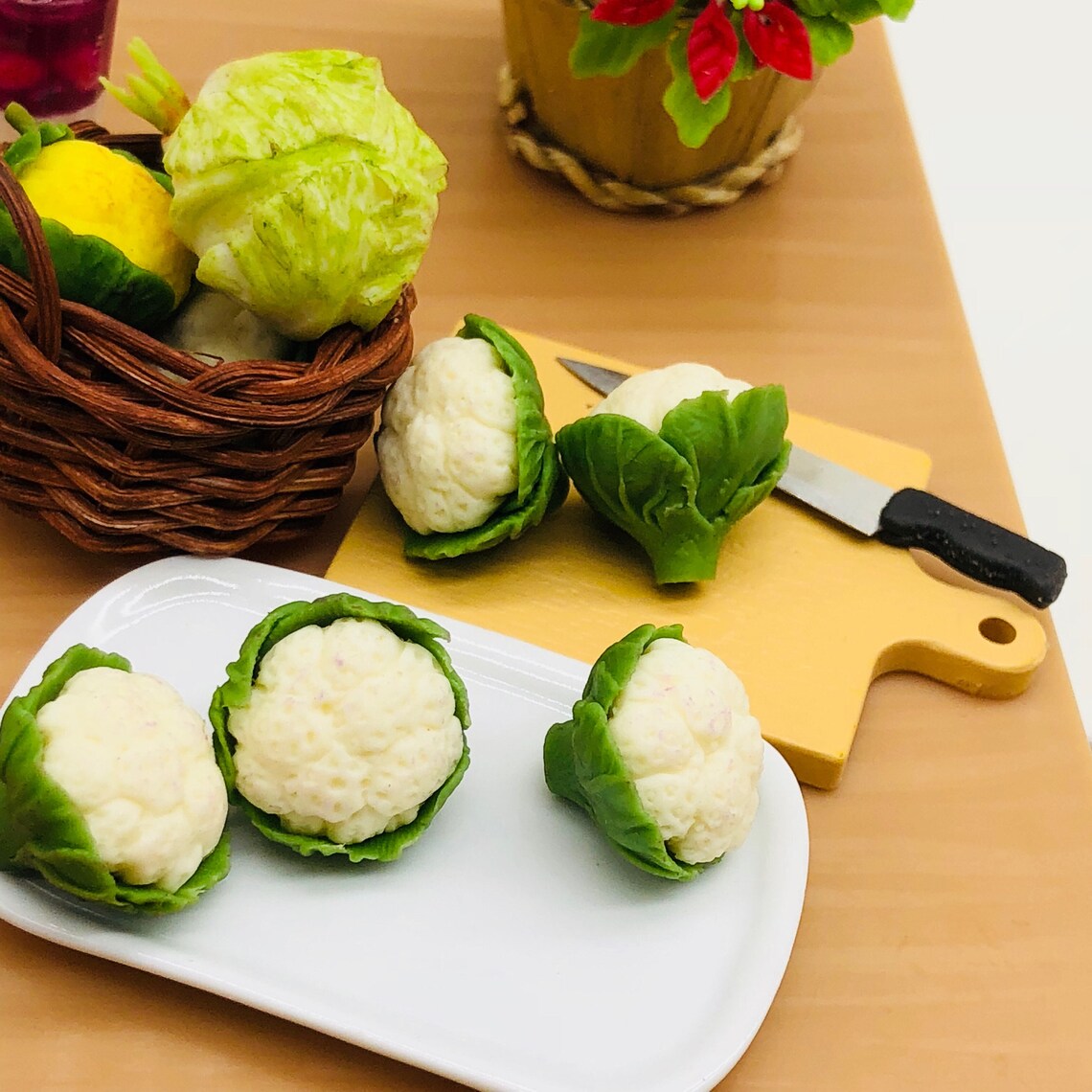 24 Pieces Miniature Vegetable 1/12 Scale Dollhouse Kitchen | Etsy