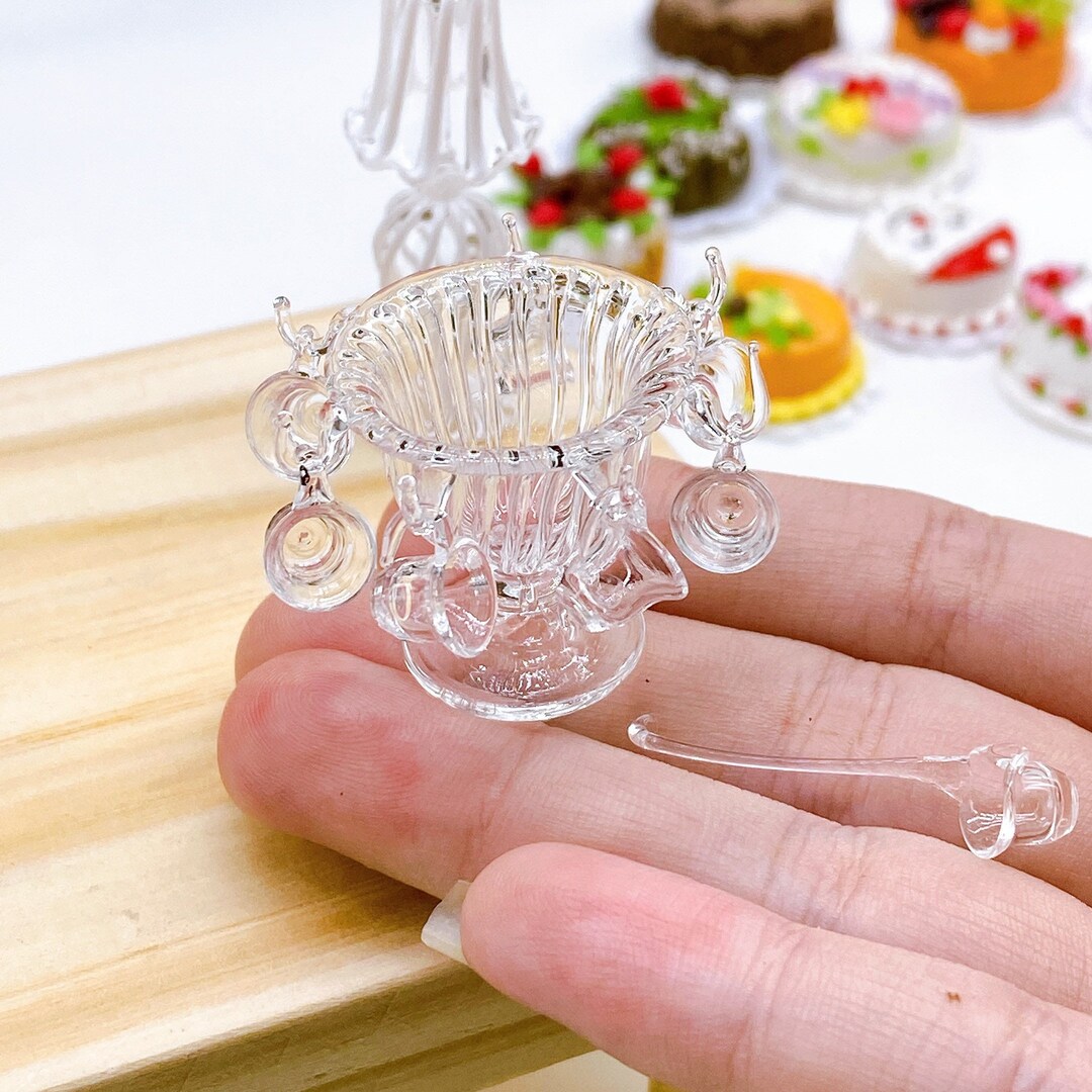 Miniature Bowl Glass Set, Miniature Glasses, Miniature Jewelry ...