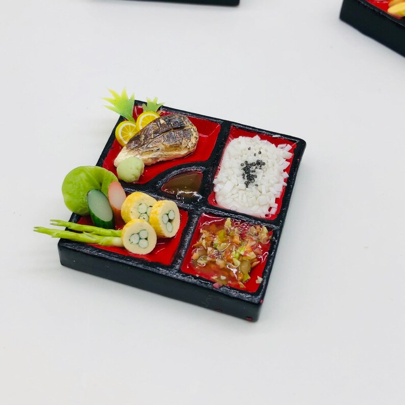 Miniature Japanese Cuisine Bento Set Miniature Food - Etsy