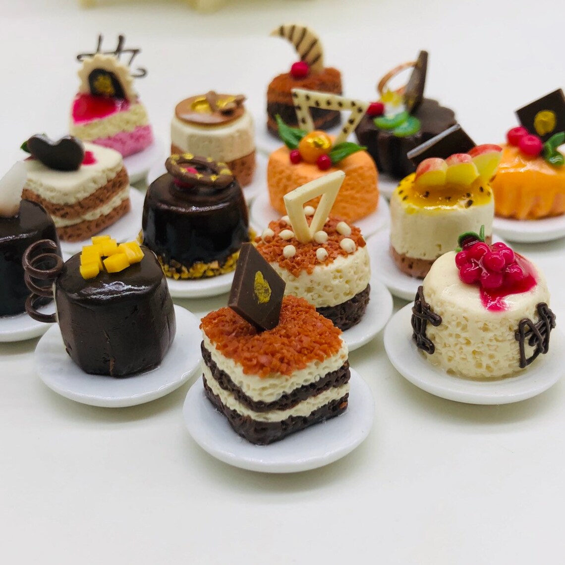 3 Pieces Miniature Mini Cake Miniature Fake Cake for - Etsy