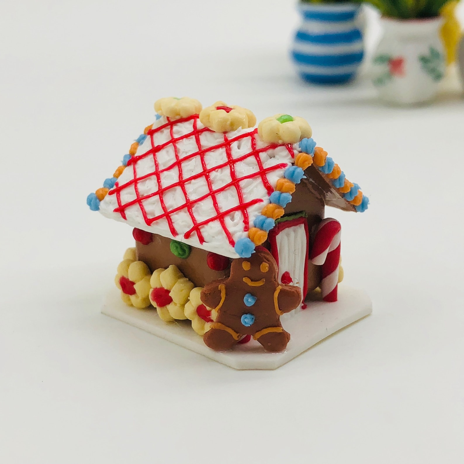 Miniature Gingerbread House 3dminiature Christmas - Etsy Denmark