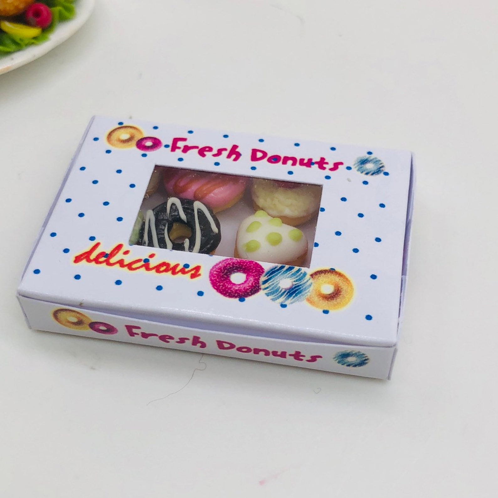 12 Pieces Miniature Donuts,miniature Bakery,miniature Sweet,dolls and ...