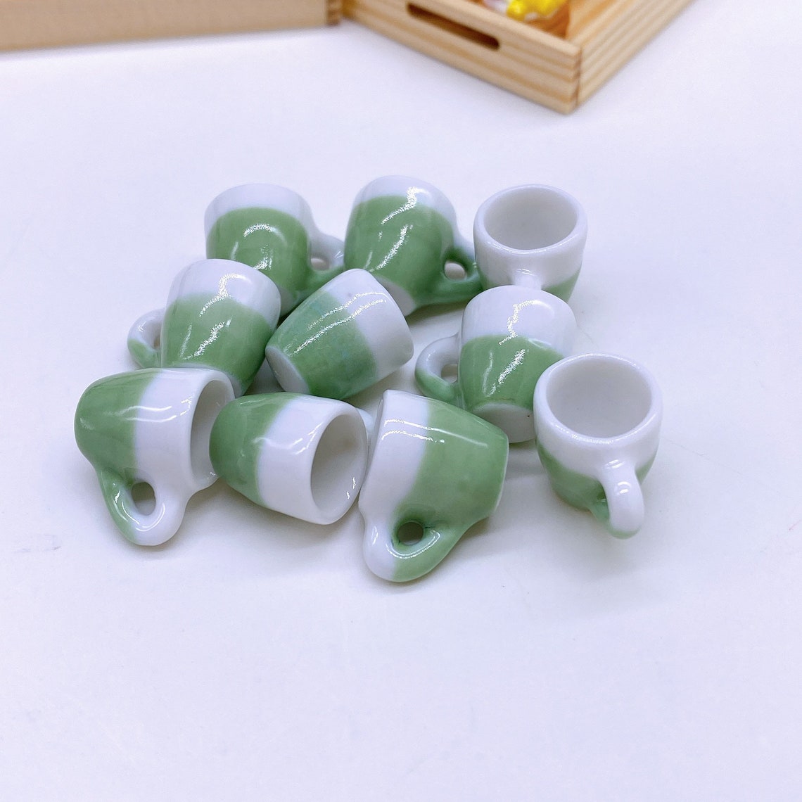 10 Pieces Miniature Ceramic Cup Miniature Mug Miniature | Etsy